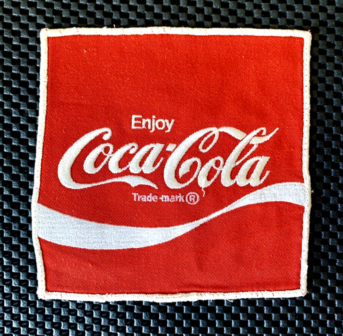 COCA-COLA ENJOY COKE LARGE EMBROIDERED SEW ON ONLY PATCH SODA TRADE MARK 5 3/4" | eBay
