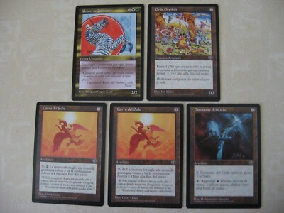 MTG - Mirage - ZEBRA UNICORN and 4 OTHER Italian Language Cards - NM | eBay