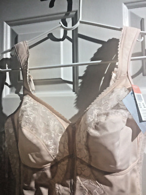 Carnival Bra 36D Creations Longline Lace Style 730 Color- Champagne | eBay