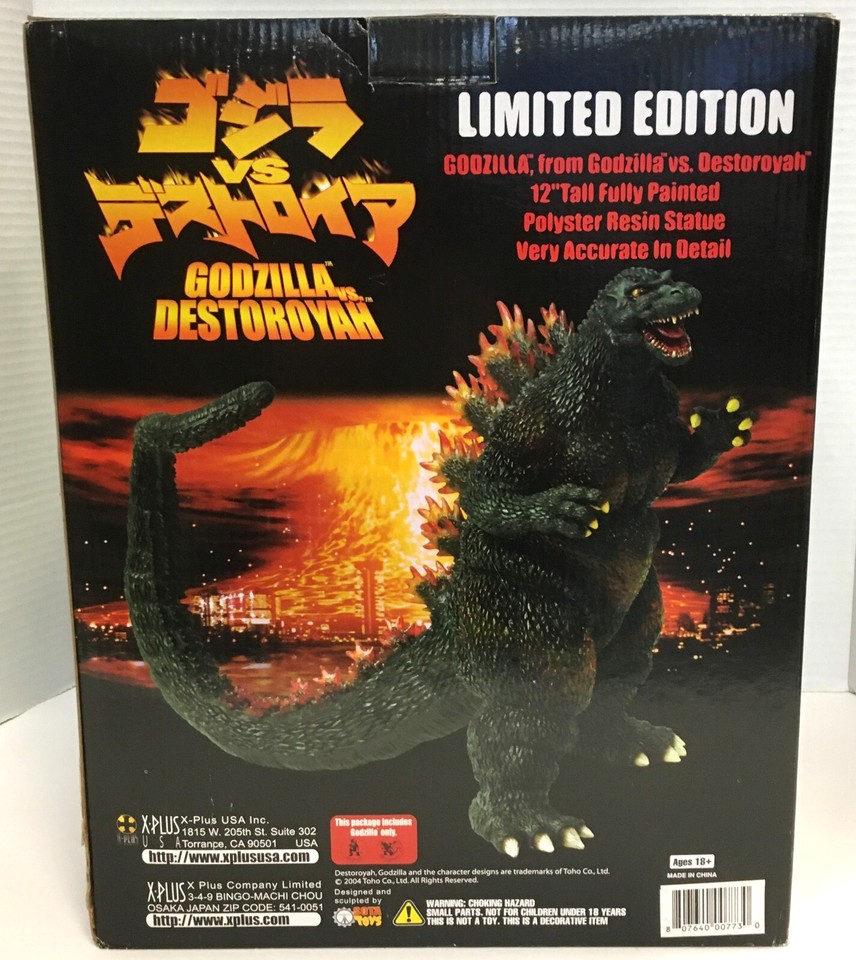 2004 X-Plus GODZILLA vs. DESTOROYAH DESTROYAH Poly Resin Statue SOTA ...