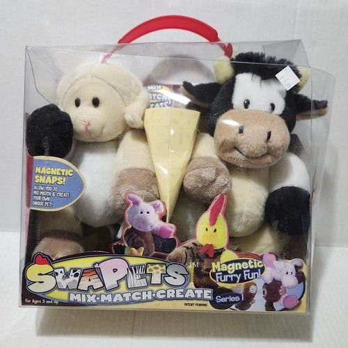 Swapets Lamb and Cow Magnetic Snap Limbs Plush Stuffed Animal Toy | eBay