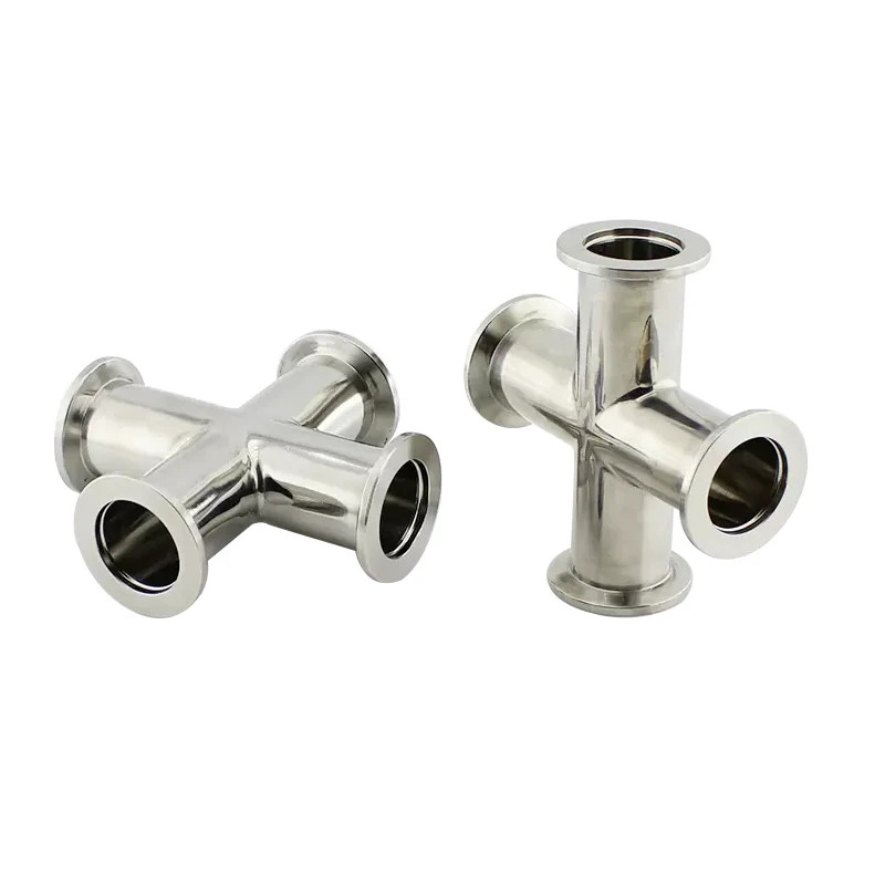 KF10 KF16 KF25 KF40 KF50 Vacuum Cross Flange Pipe SS304 | 4-Way Joint ...