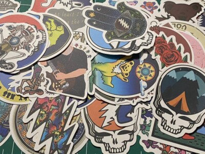 The Grateful Dead Jerry Garcia YOU PICK Waterproof Sticker Decal Laptop ...