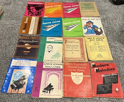 Lot of 16 Books/ Packets of Sheet Music Piano Music Organ Guitar, Bango ...