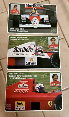 Lot of 3 Official Marlboro F1 Team Stickers *with Alain Prost* | eBay