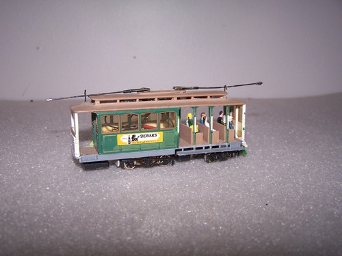 HO, customized overhead traction power, trolley with advertisements | eBay