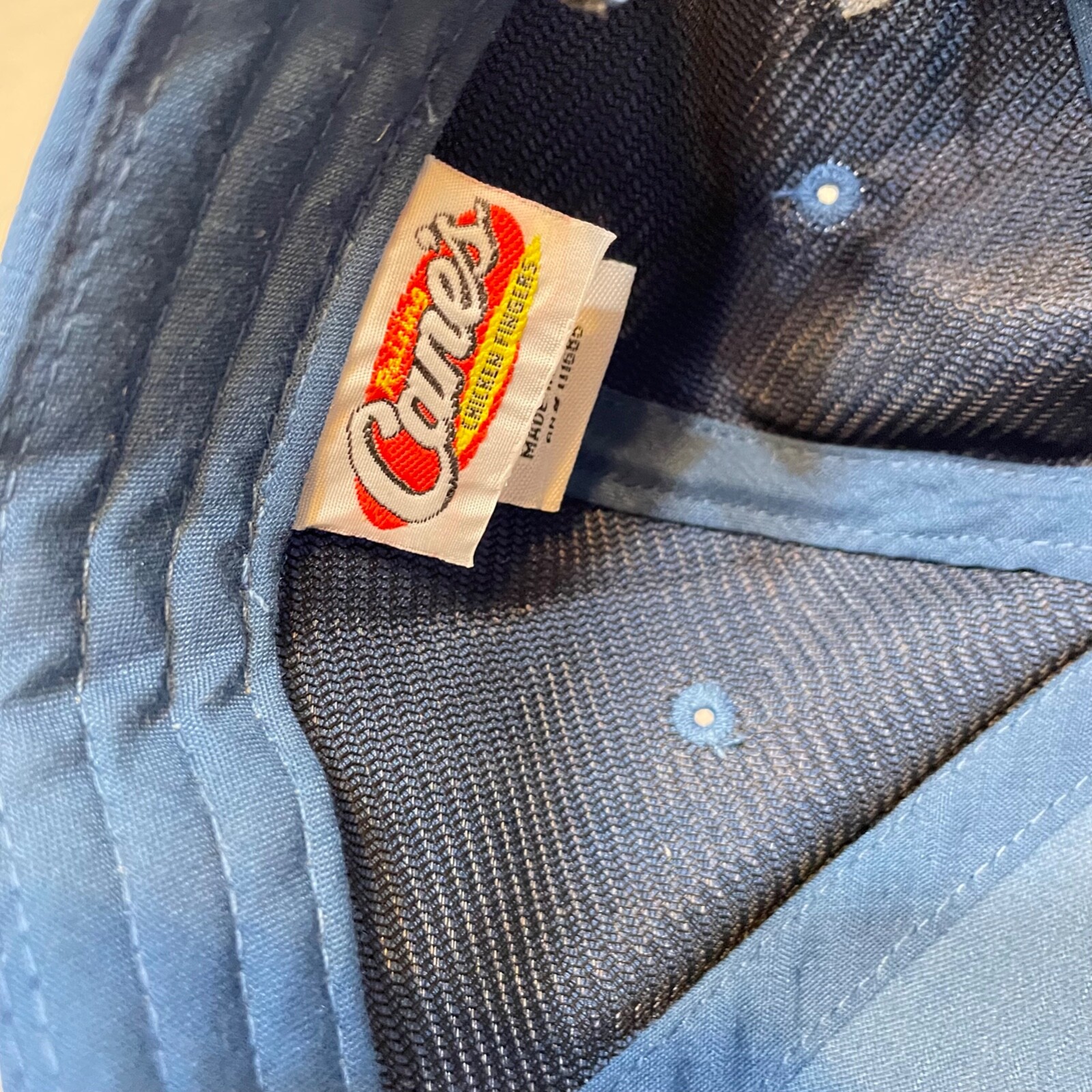 Raising Canes Chicken Fingers Uniform Promo Blue Ball… - Gem