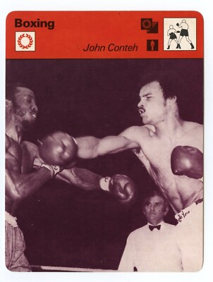 John Conteh Boxing - Combat Sports Sportscasters Card | eBay