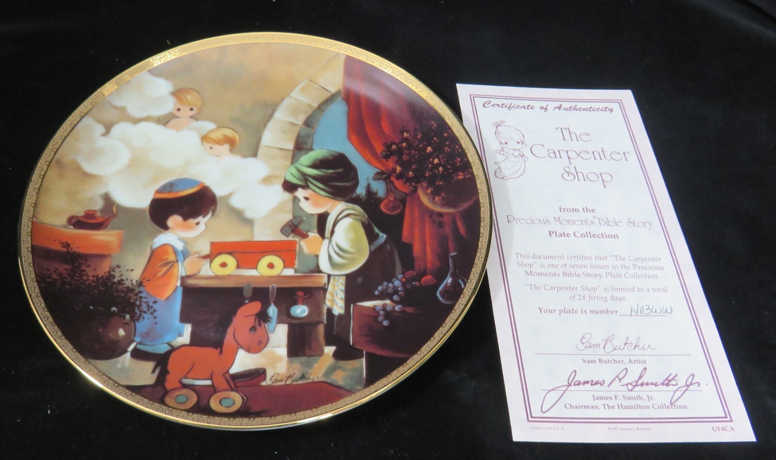 Hamilton Collectors Plate - Precious Moments - The Carpenter Shop ...