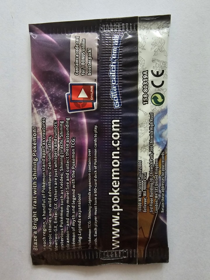 Pokemon TCG Shining Legends Booster Pack | eBay