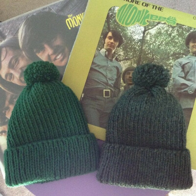 Mike Nesmith Style Knitted Wool Hat (The Monkees) -- pick your color ...