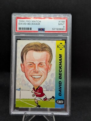 1996 ProMatch David Beckham card #158 PSA 9 Mint Rookie RC | eBay