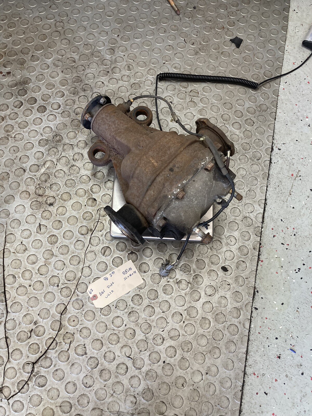 #62- 95-98 OEM NISSAN S14 SILVIA 6 BOLT STOCK VLSD DIFFERENTIAL 240SX ...