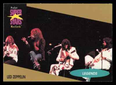 1991 PRO-SET MUSIC SUPER STARS Collectible MusiCards #22--LED ZEPPELIN ...
