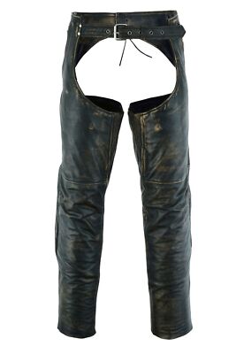 Motorcycle Men's Distressed Brown Cowhide Leather Biker Soft Mesh ...