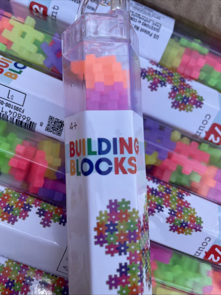 Lot of 9 (72/tube) Hashtag Building Blocks Teaching Supply Manipulative ...