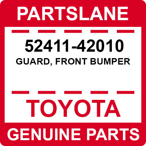 52411-42010 Toyota OEM Genuine GUARD, FRONT BUMPER | eBay