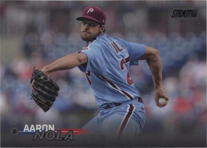 2023 Topps Stadium Club - Aaron Nola #199 Black Foil for sale online | eBay