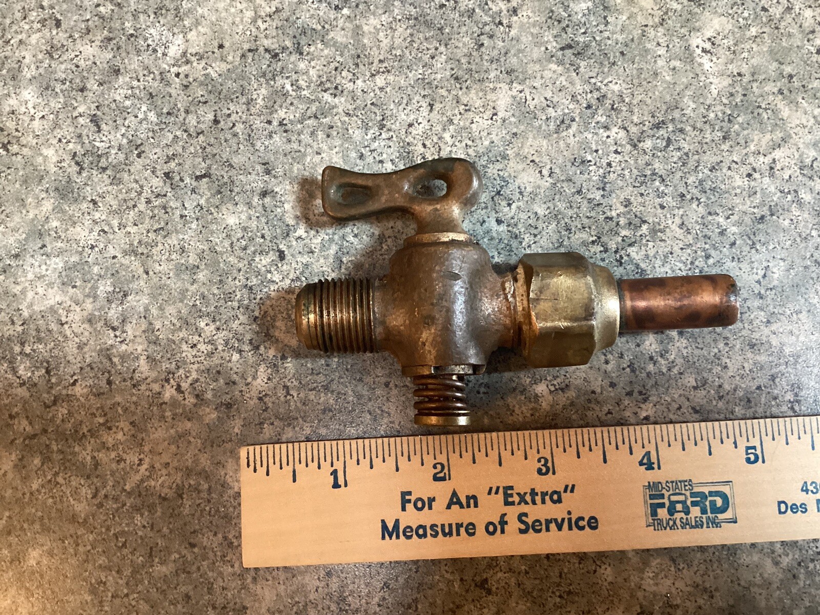 VINTAGE INDUSTRIAL BRASS DRAIN PETCOCK VALVE | eBay