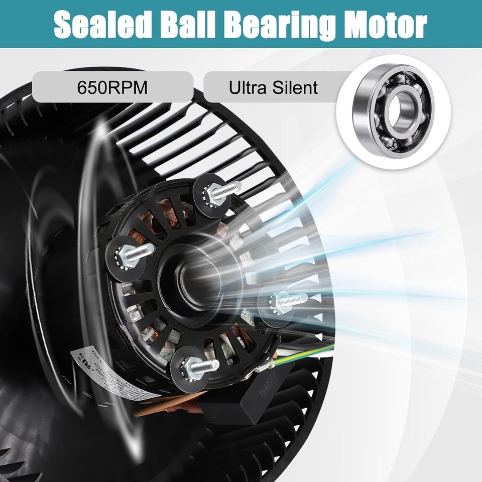 S97016621, 99080568 Replacement Motor for Broan Nutone QTR070, QTR080 ...