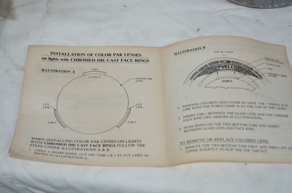 Purex Color Pack Lens Pool Light Plastic Lens Cover RED 7" fits Chrome ...