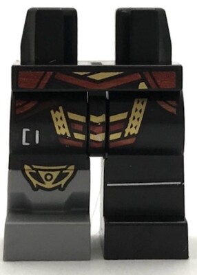 Lego New Dark Red Minifigure Pants Legs Light Bluish Gray Prosthetic ...