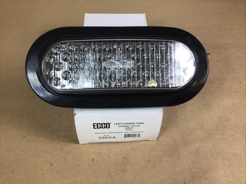 Ecco Grommet Mount Oval LED Flasher Light - 3965A / AMBER 12/24VDC | eBay
