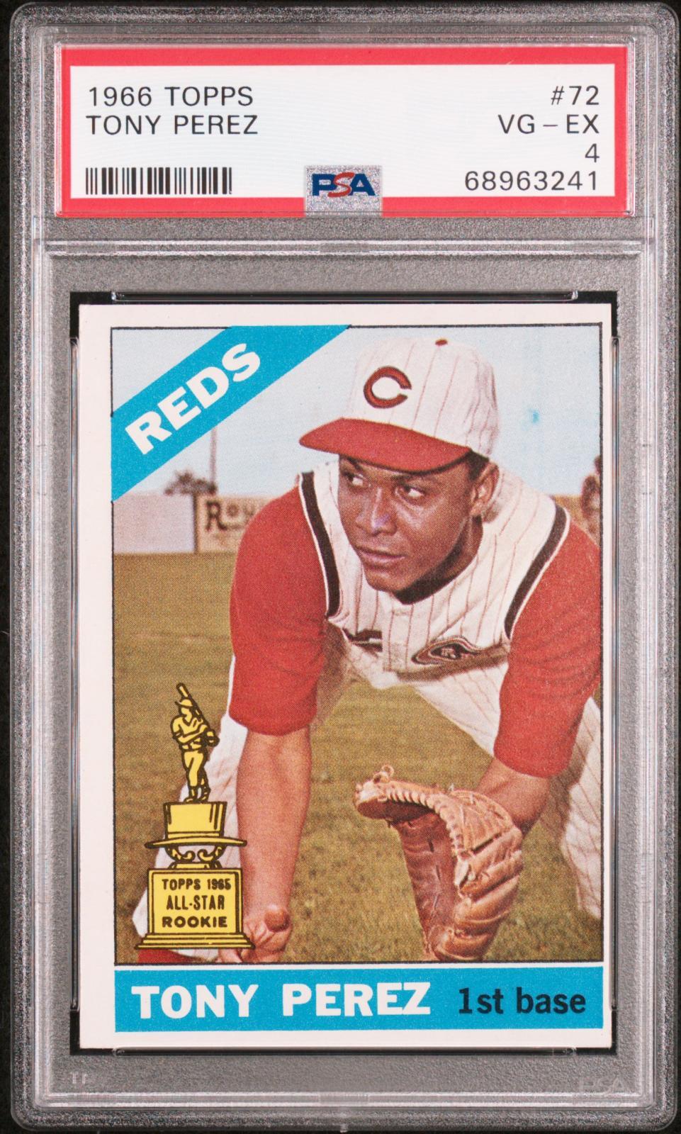 1966 TOPPS TONY PEREZ #72 PSA 4 NEW LABEL VINTAGE BASEBALL REDS | eBay