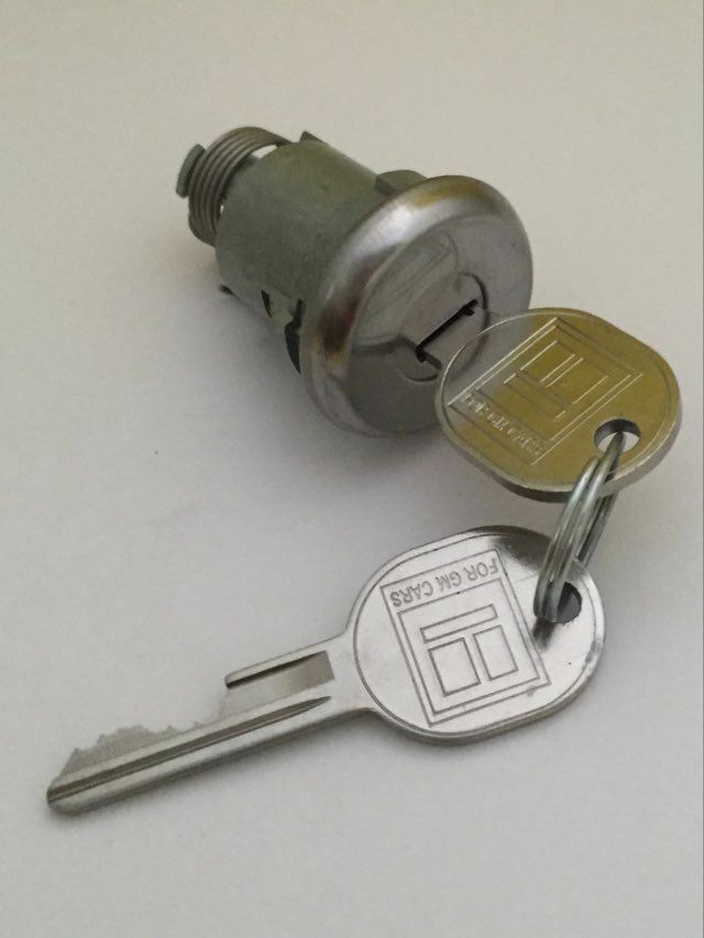Trunk Lock Cylinder with 2 keys for listed GM Buick Chevy Olds Pontiac ...