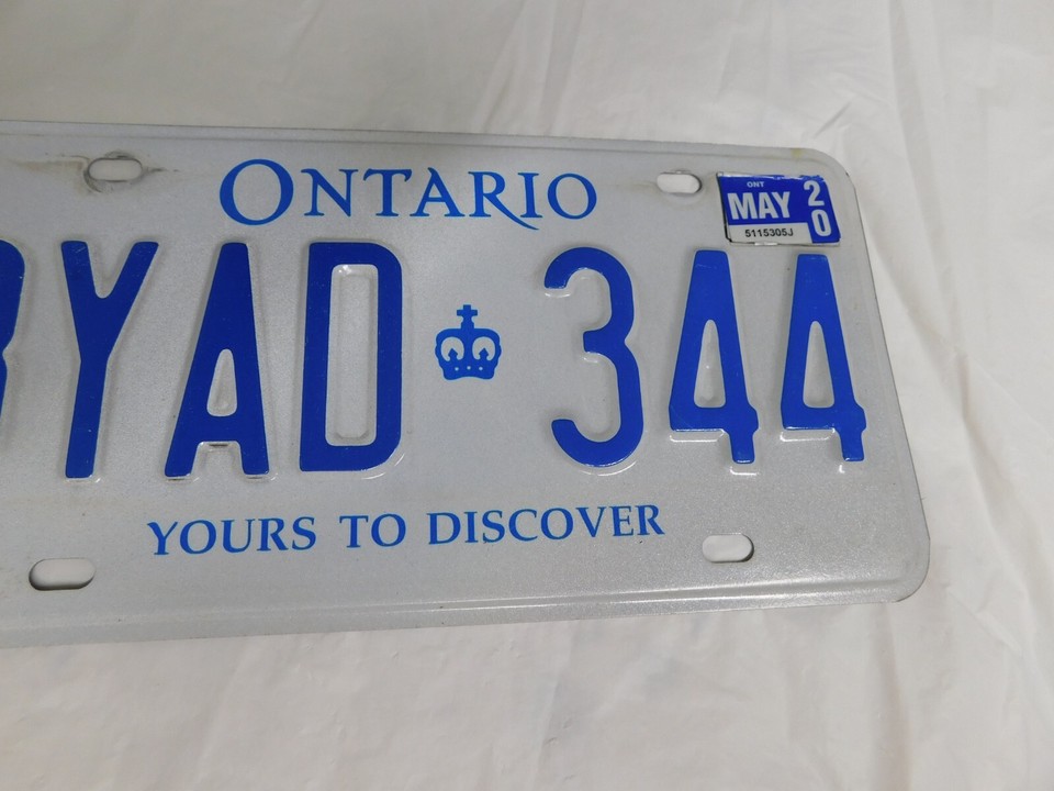 ONTARIO LICENSE PLATE 2020 MAY YOURS TO DISCOVER CANADA SHOP SIGN BYAD ...