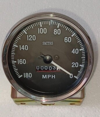 Smiths Replica 100 mm Speedometer 180 MPH Speedometer M18X1.5 Thread ...