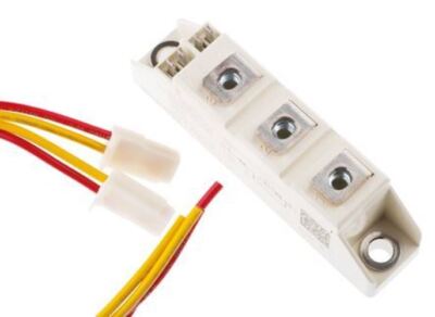 1 x Semikron, SKKT 92B12 E, Dual Thyristor Module SCR, 95A 1200V, 7-Pin ...