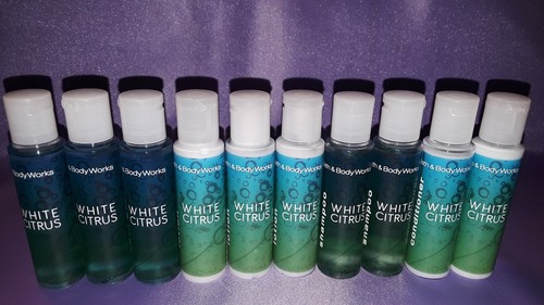 10pc Bath & Body Works WHITE CITRUS Lotion Shower Gel Shampoo ...
