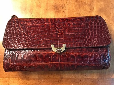 Italian RAPPI Brown Crocodile Leather Hand Bag-Vintage | eBay