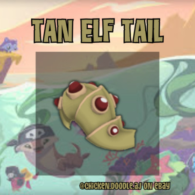 Animal Jam Classic (AJC) Tan Beta Elf Tail **READ DESCRIPTION** | eBay
