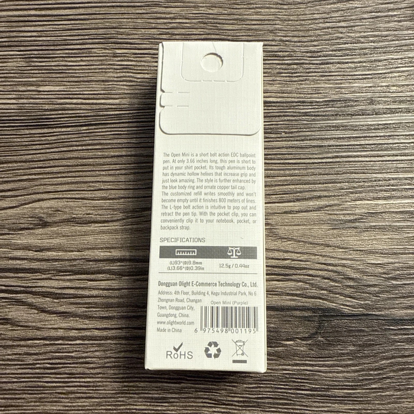 Olight Purple Open Mini Pen Bolt Action EDC Aluminum | eBay