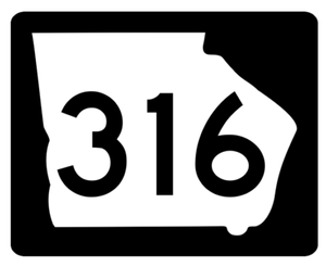 Georgia State Route 316 Sticker R3980 Highway Sign Road Sign Decal | eBay