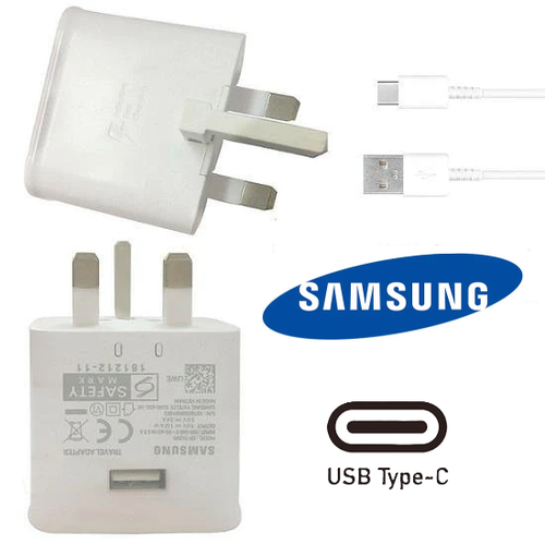 Genuine Samsung Galaxy Tab A9 A9+ 15W Fast Mains Wall Charger Plug ...