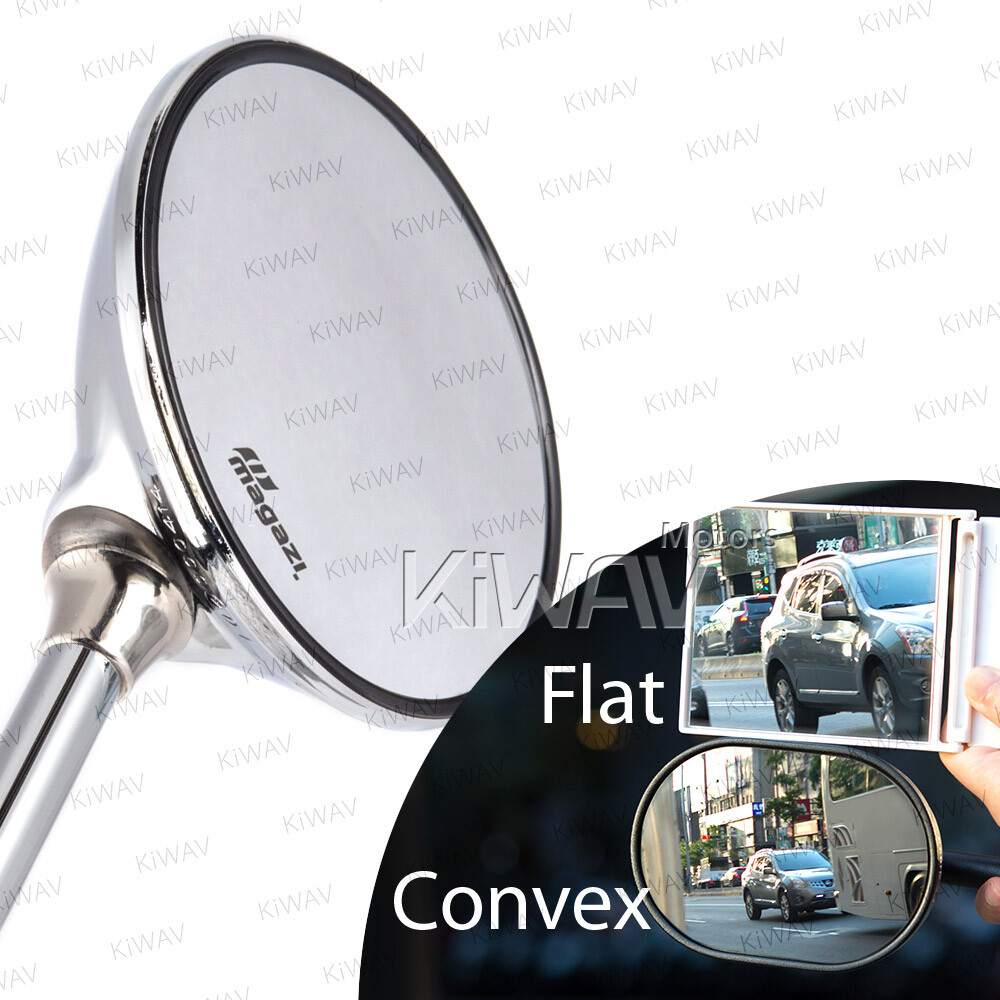 Proven Chrome Finish Rear Side View Mirrors Plump M10 & 5/16" for ...