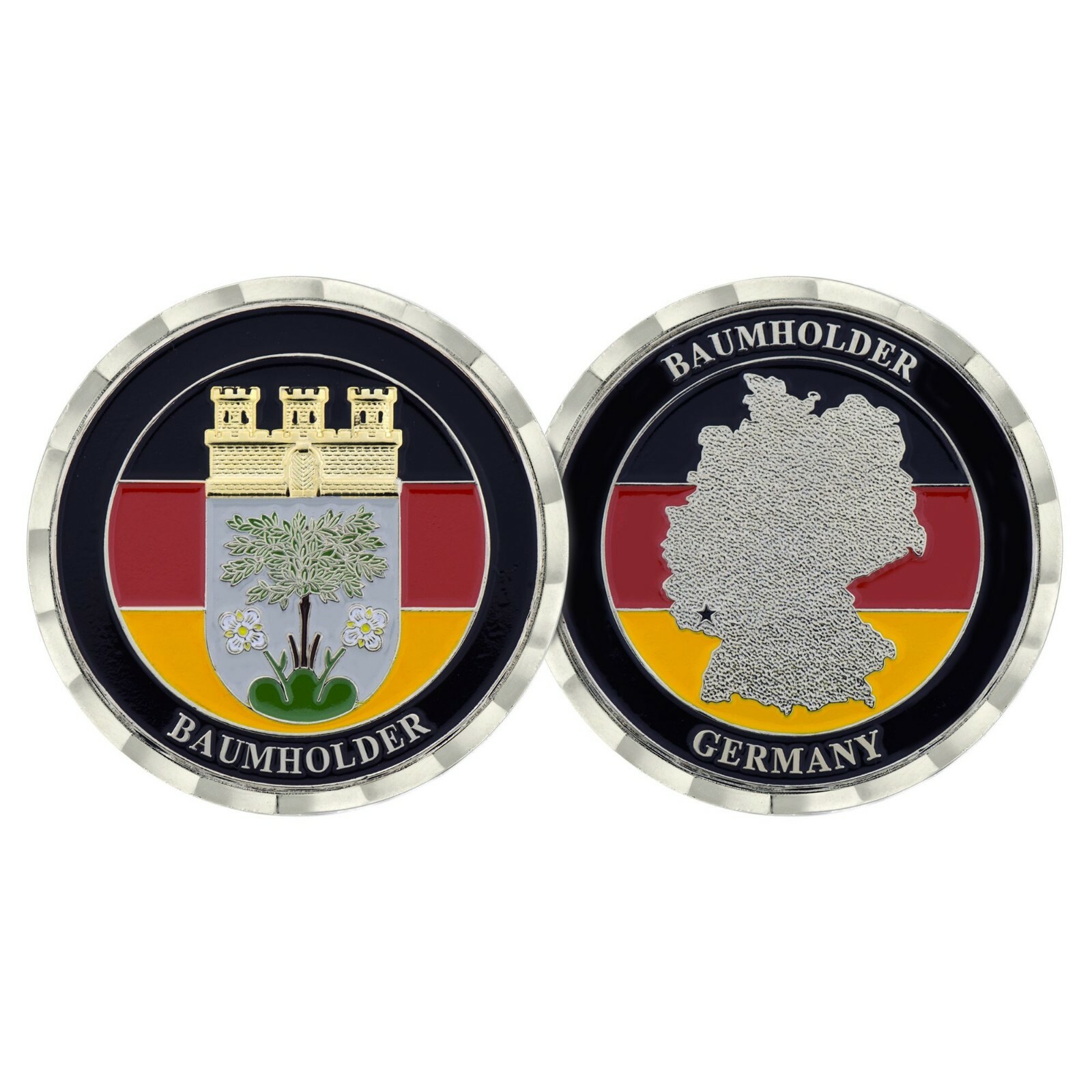 BAUMHOLDER GERMANY CREST 1.75" CHALLENGE COIN | eBay