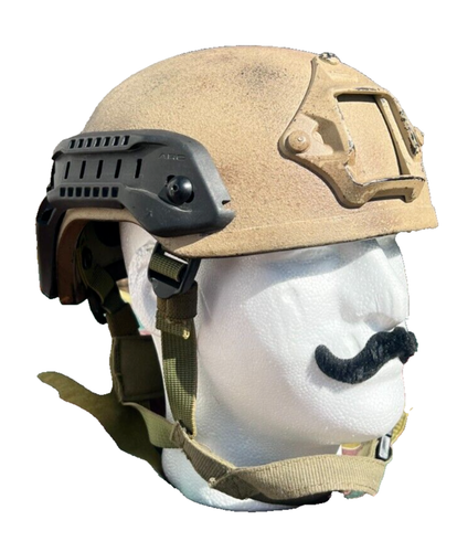 Rabintex RBH Aircrew Helmet High Cut, Tan, Ballistic IIIA, Opscore Rail ...