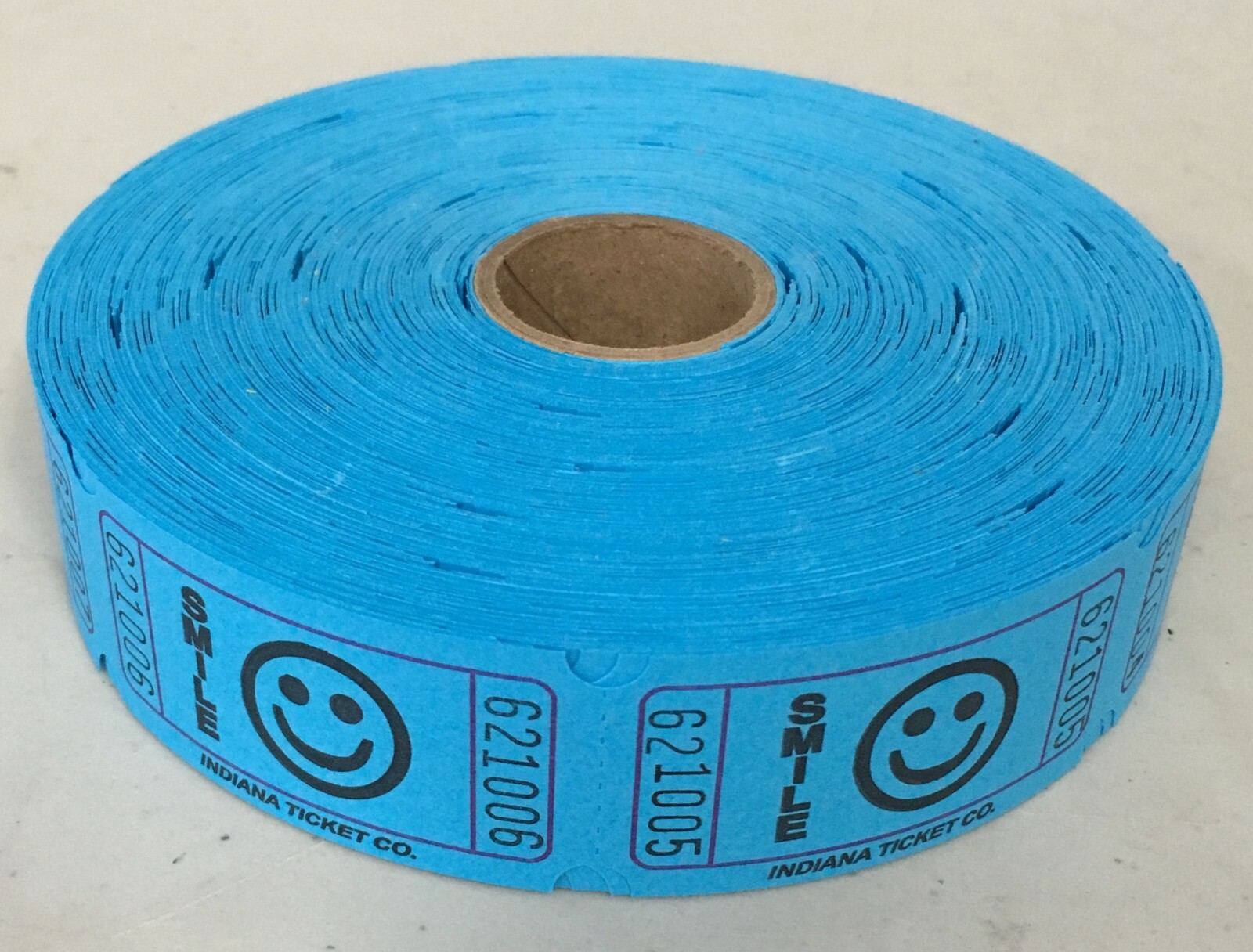 Roll of 1000 Smile Face Tickets Smile Emoji 8 Colors Raffle Fun Fair ...