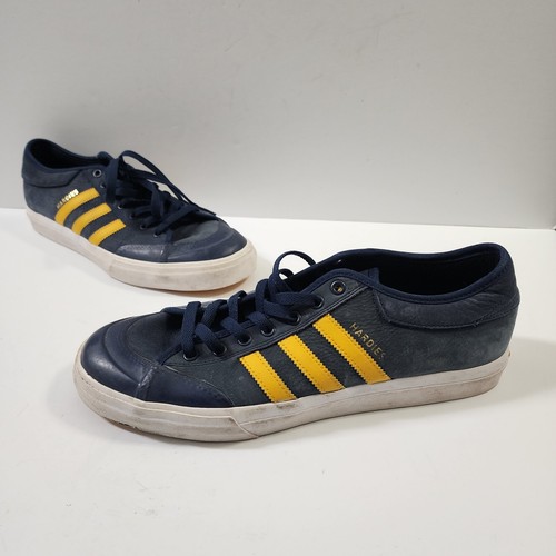 Adidas Matchcourt Hardies Mens 12 Blue Yellow Low Shoes Sneakers Bb8551 ...