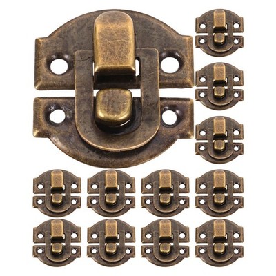 40 Pcs Antique Bronze Small Box Latches Hardware For Wood Chest Jewelry ...