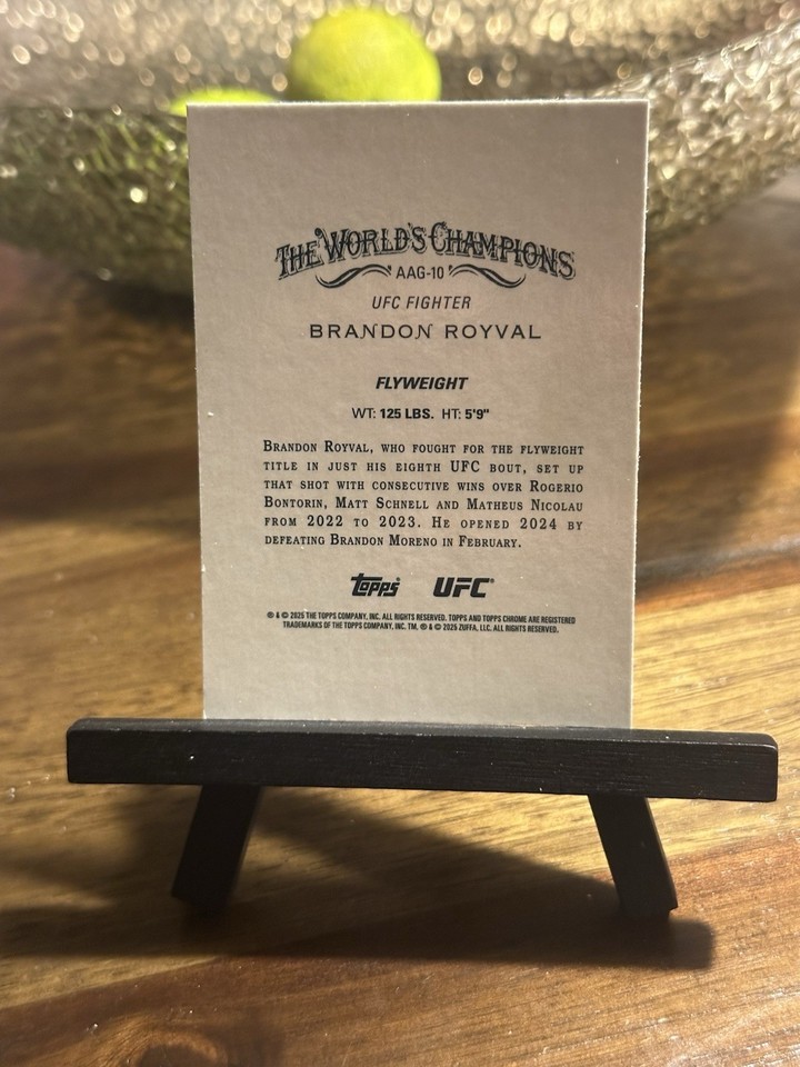 2025 Topps Chrome UFC - Allen and Ginter Brandon Royval #AAG-10 | eBay