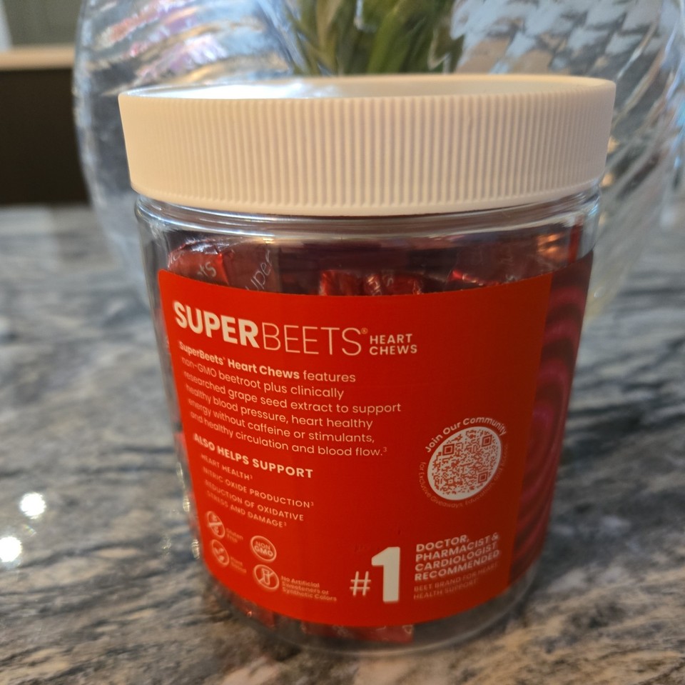 HumanN Super Beets Heart Chews, Blood PressPressure Support | eBay