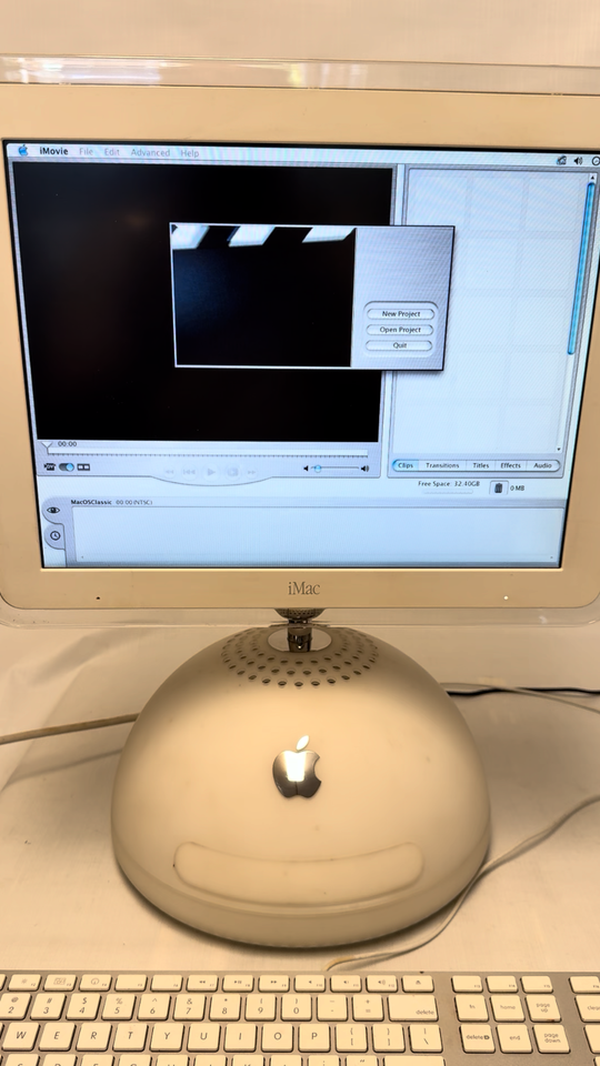 *SEE VIDEO* Apple iMac G4 15” Sunflower Desktop 700 MHz – Works, Mac OS ...