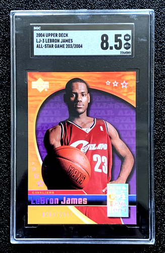 SGC 8.5 2004 LEBRON JAMES UPPER DECK ALL STAR GAME SP /2004 LJ3 G1019 ...