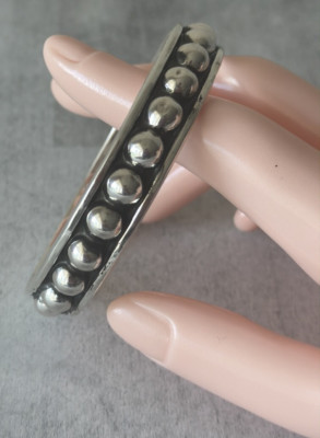 Seed and Sage Bangle Sterling Silver 925 Studded Beads Bracelet NEW | eBay