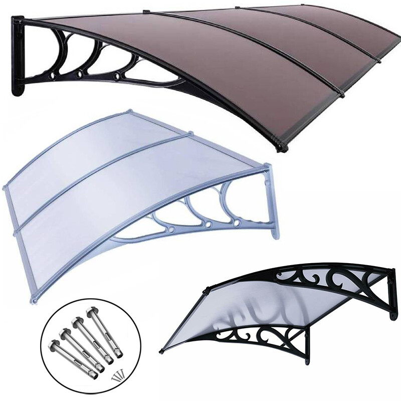 Window Awning Canopy Sun Shade Outdoor Door Canopy Rain Snow Cover Yard ...